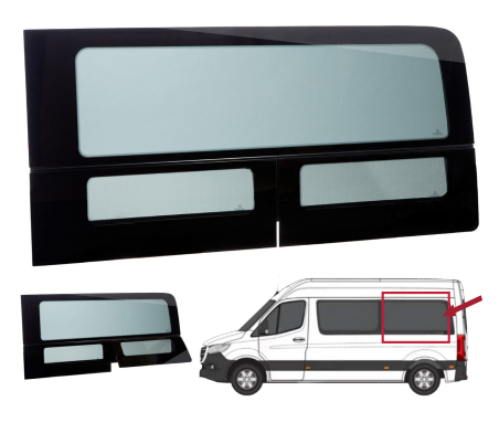 Mercedes Sprinter 144" - 2nd Position Vented Driver Window — Upfitters